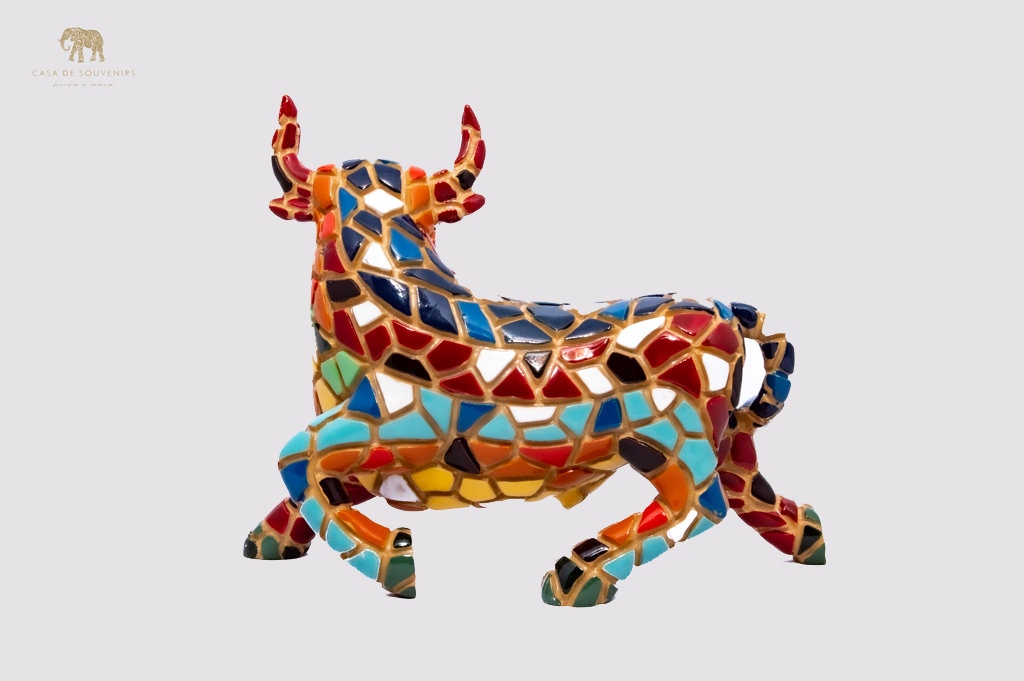 Mosaic Bull Statue Made With Marble Dust and With Enamel. It's the Best ...