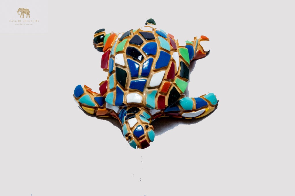 Mosaic Turtle Statue Made With Marble Dust and With Enamel. It's the ...