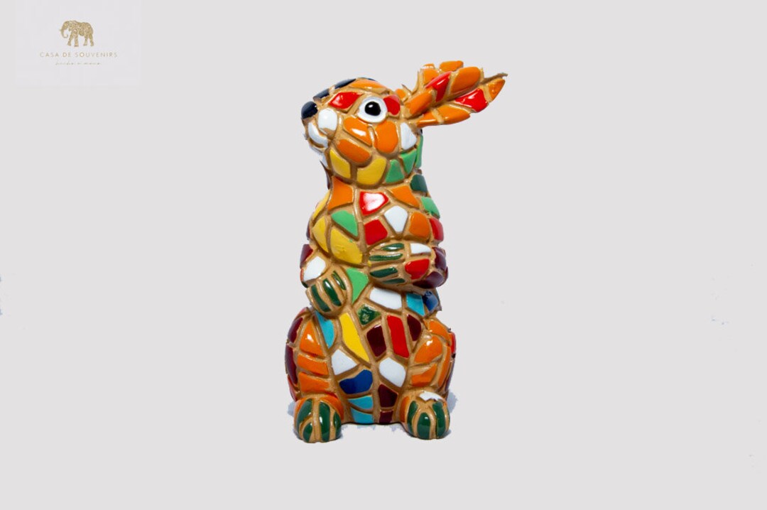 Mosaic Rabbit Statue Made With Marble Dust and With Enamel. It's the ...