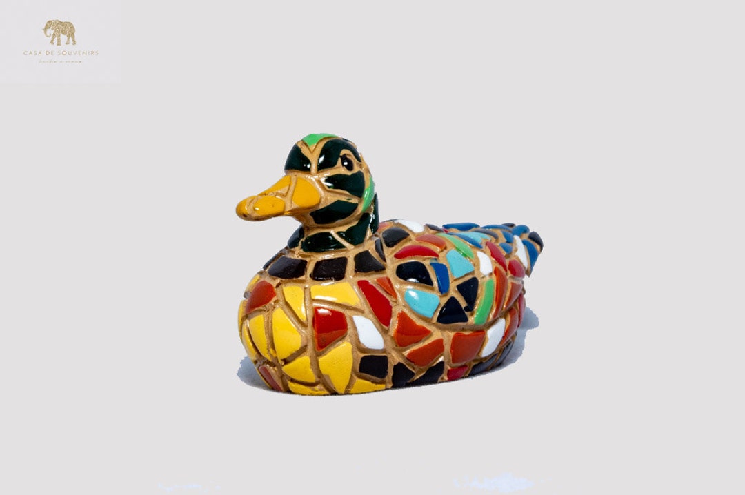 Mosaic Duck Statue Made With Marble Dust and With Enamel. It's the Best ...