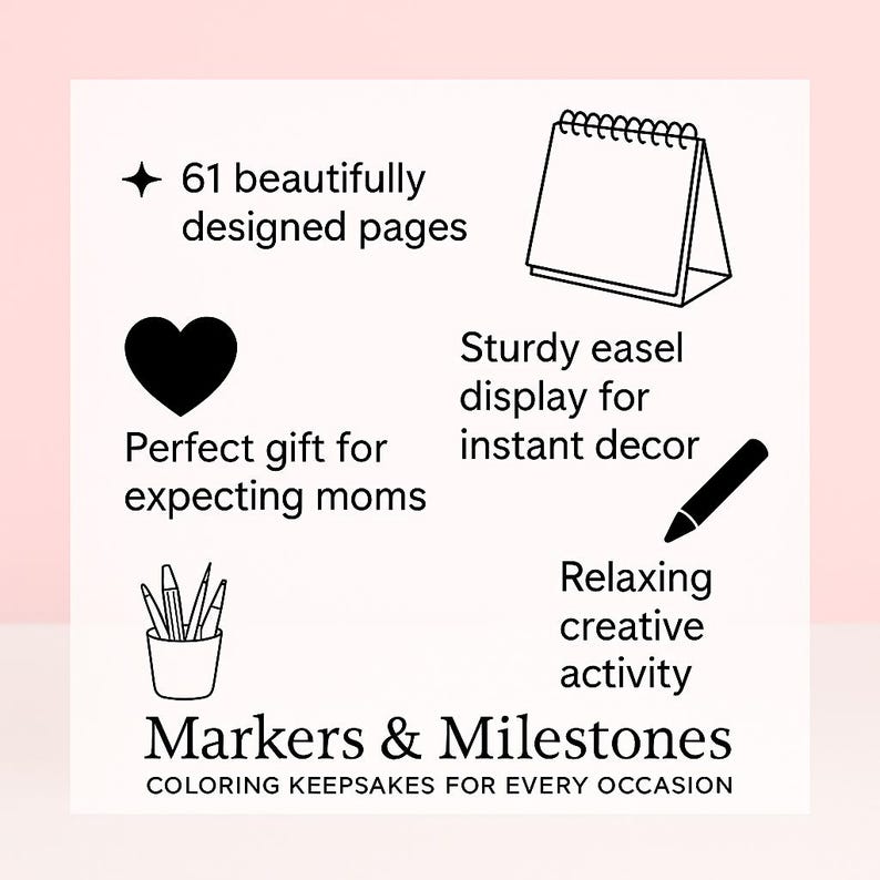 Pregnancy Coloring Book & Weekly Milestone Journal – Baby Bump Flip ...