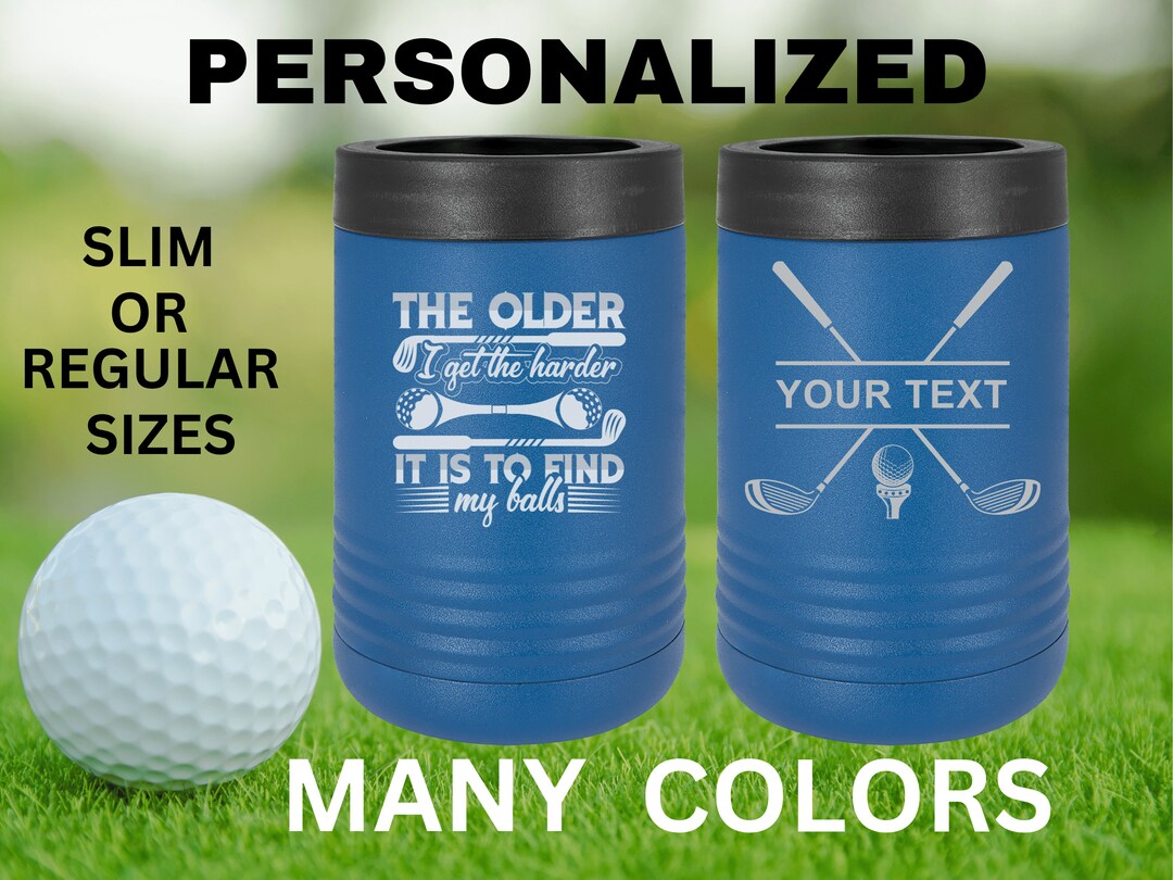 Custom Dad Gift | Golf Can Cooler |beer Can Cooler | Personalized ...