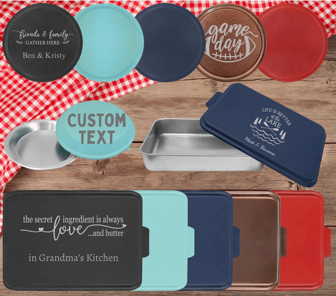 Custom Cake Pans Personalized | Custom Pie Tin | Aluminum Baking Gift ...