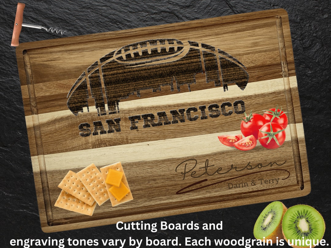 San Francisco Cutting Board | Personalized Cutting Board | Football Fan ...