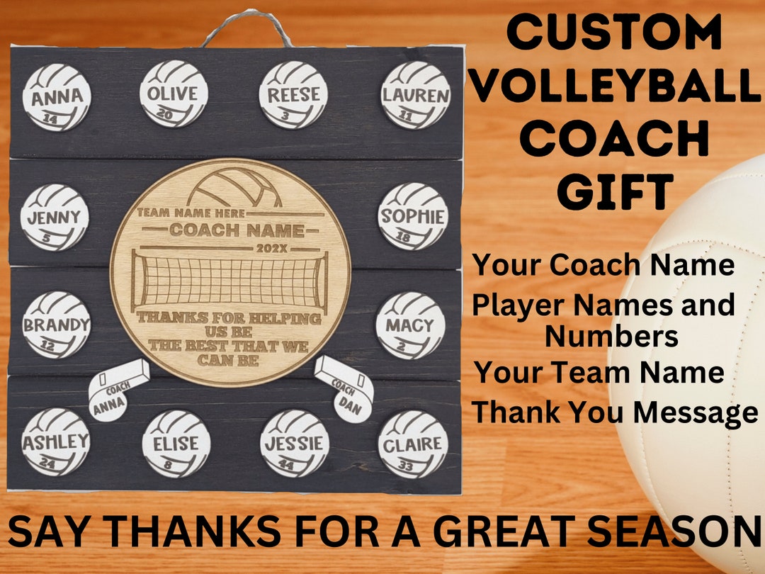 Volleyball Coach Gift | End of Season Gift | Personalized Coach Gift ...