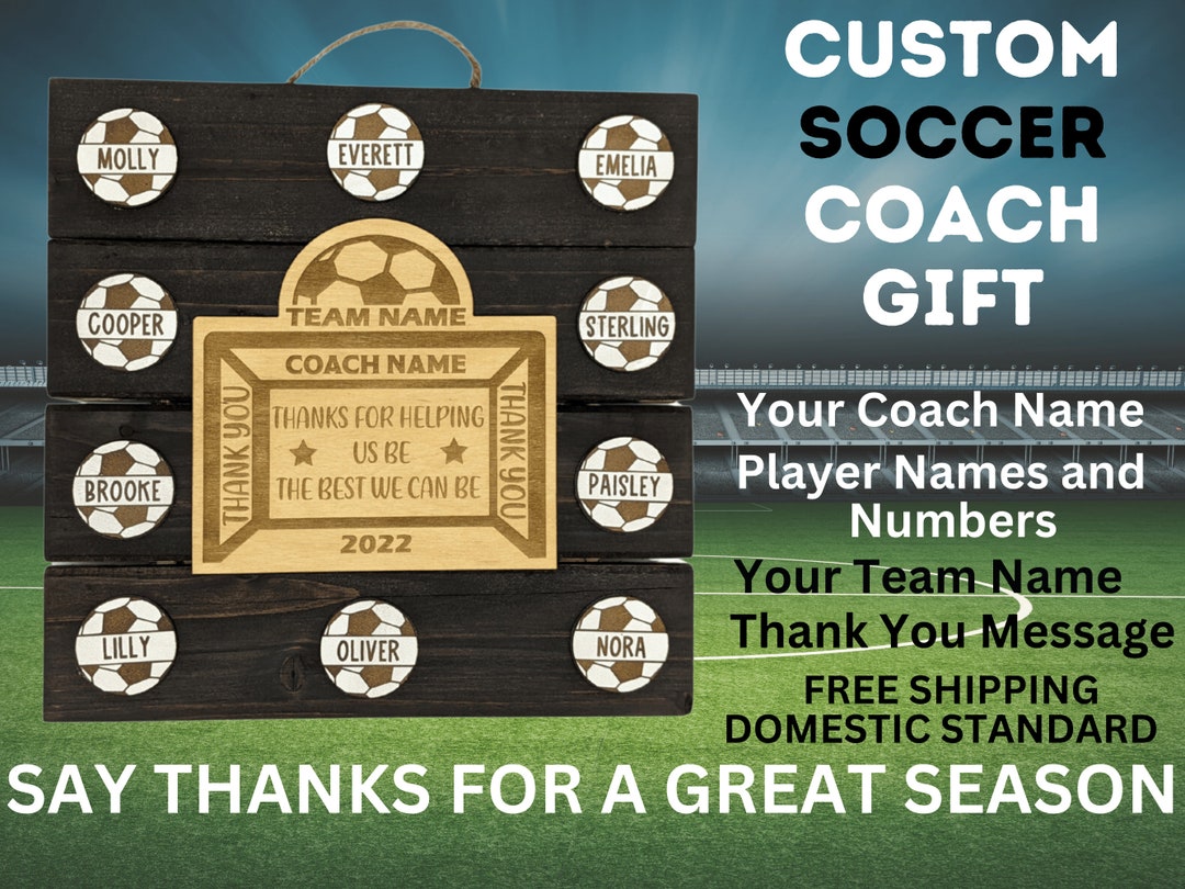 Soccer Coach Gift | End of Season Gift | Personalized Coach Gift ...