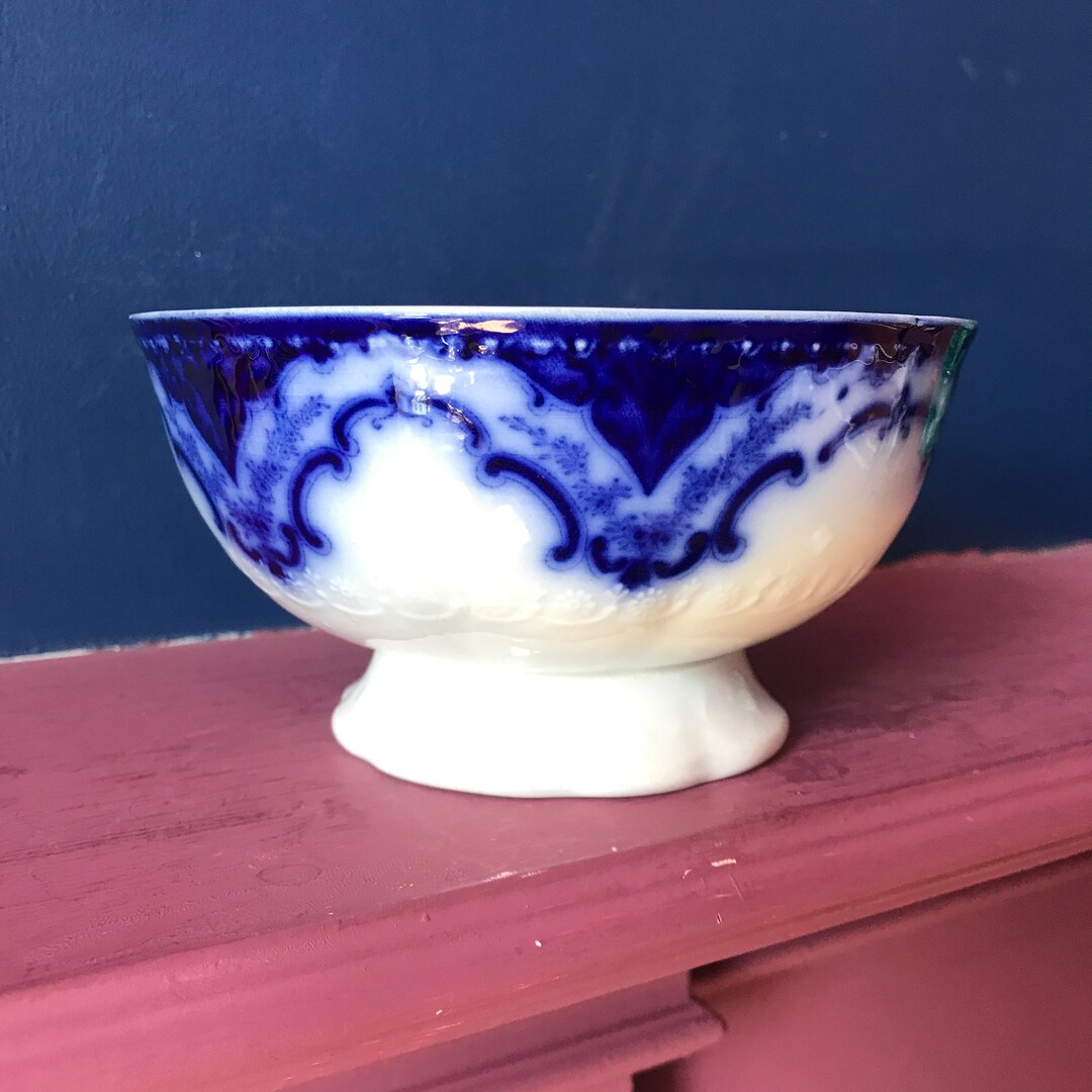 Antique Alfred Meakin Flow Blue Soup Bowl, Cambridge Pattern - Etsy