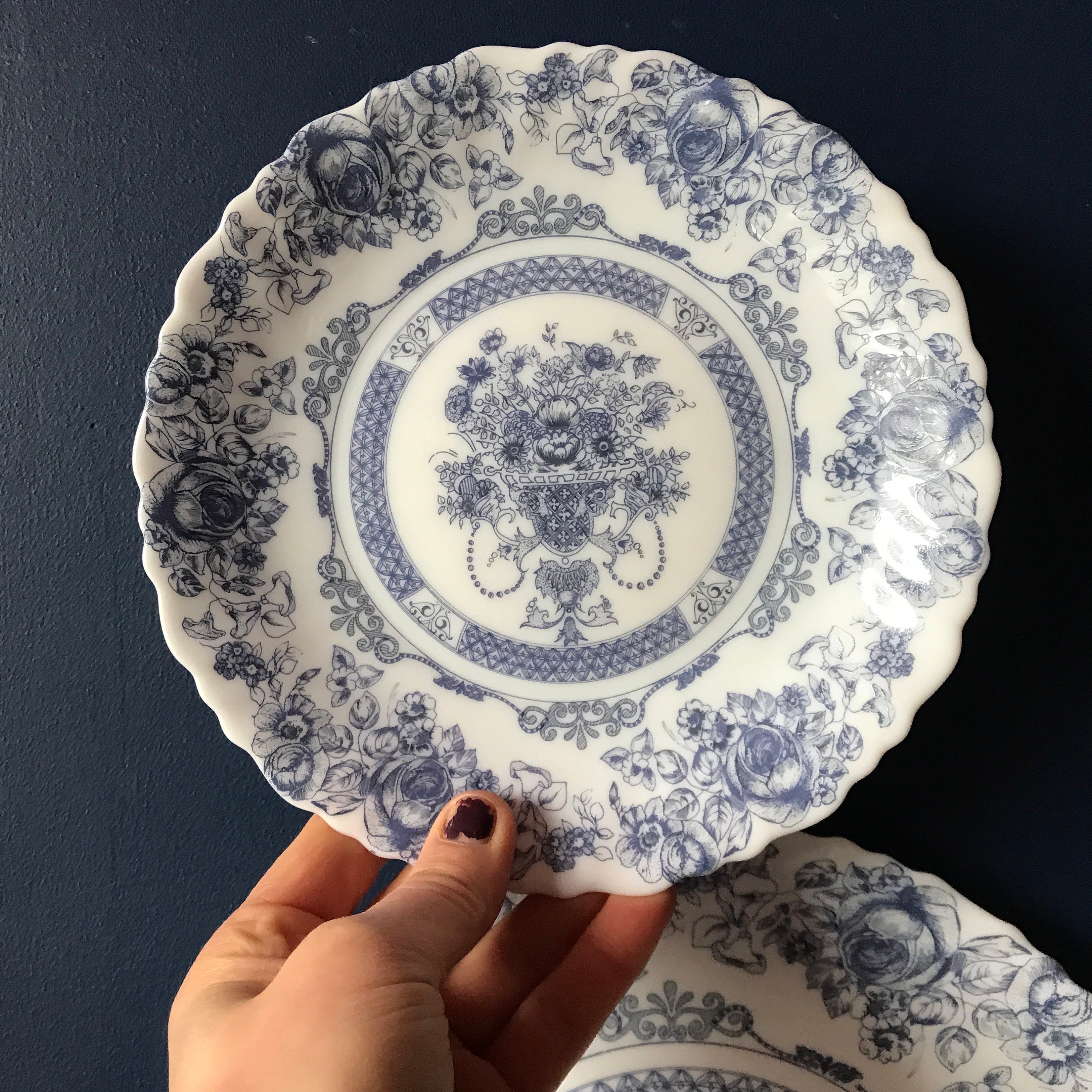 Vintage French Dinner Service for 2 Arcopal - Etsy UK