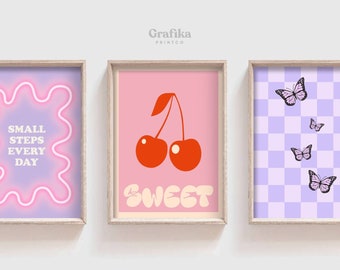 Blue Pink Danish Pastel Printable Set Pinterest Prints - Etsy