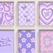 Purple Danish Pastel Poster Set Aesthetic Room Decor - Etsy