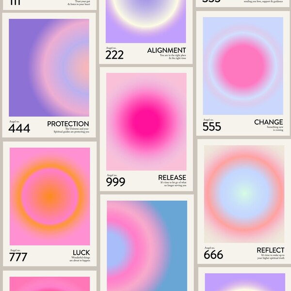 Framed Angel Number Poster - Etsy