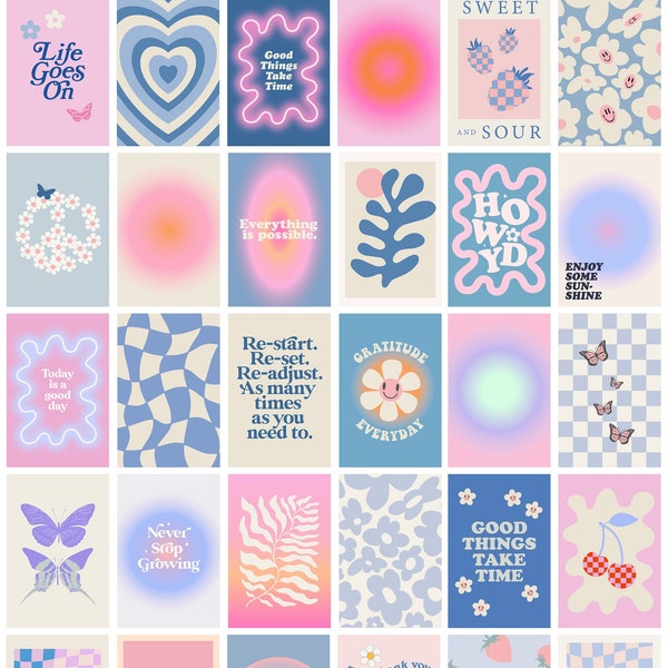 Danish Pastel Wall Art - Etsy