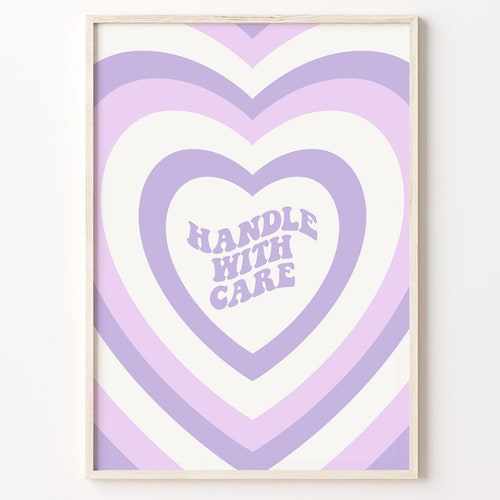 Purple Danish Pastel Poster Set Aesthetic Room Decor - Etsy
