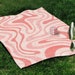 Pink Groovy Wave Retro Carpet Funky Danish Pastel Decor Rug Bedroom ...