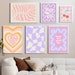 Purple Pink Danish Pastel Poster Set Pinterest Prints Aesthetic Room Decor Postive Quote Matisse ...