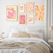 Danish Pastel Poster Set Pink Yellow Pastel Prints - Etsy