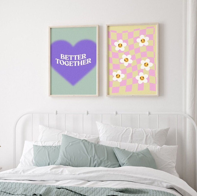 Danish Pastel Aesthetic Printable Art Set of 6 Motivational - Etsy