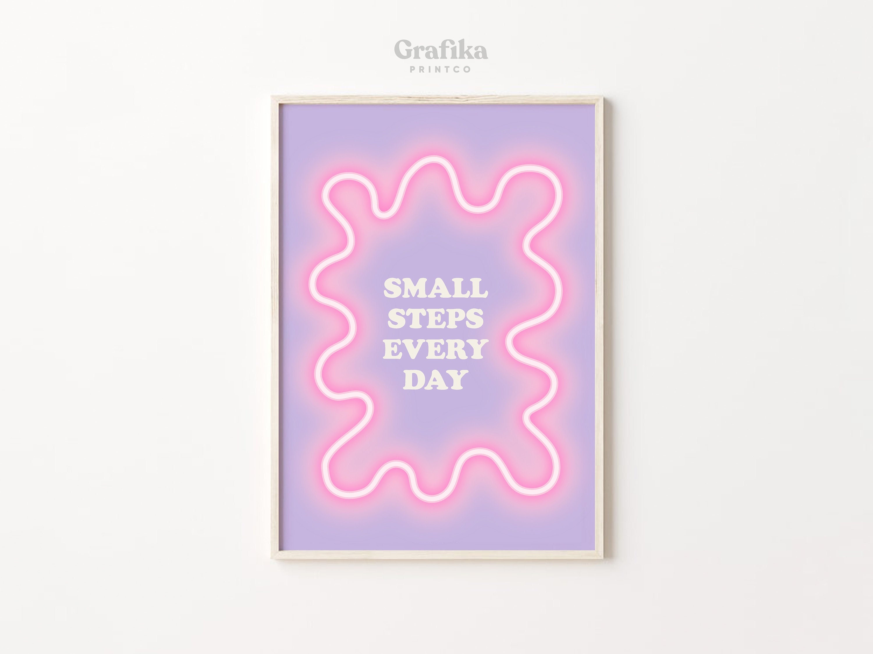 Motivational Poster Danish Pastel Printable Art Purple - Etsy UK