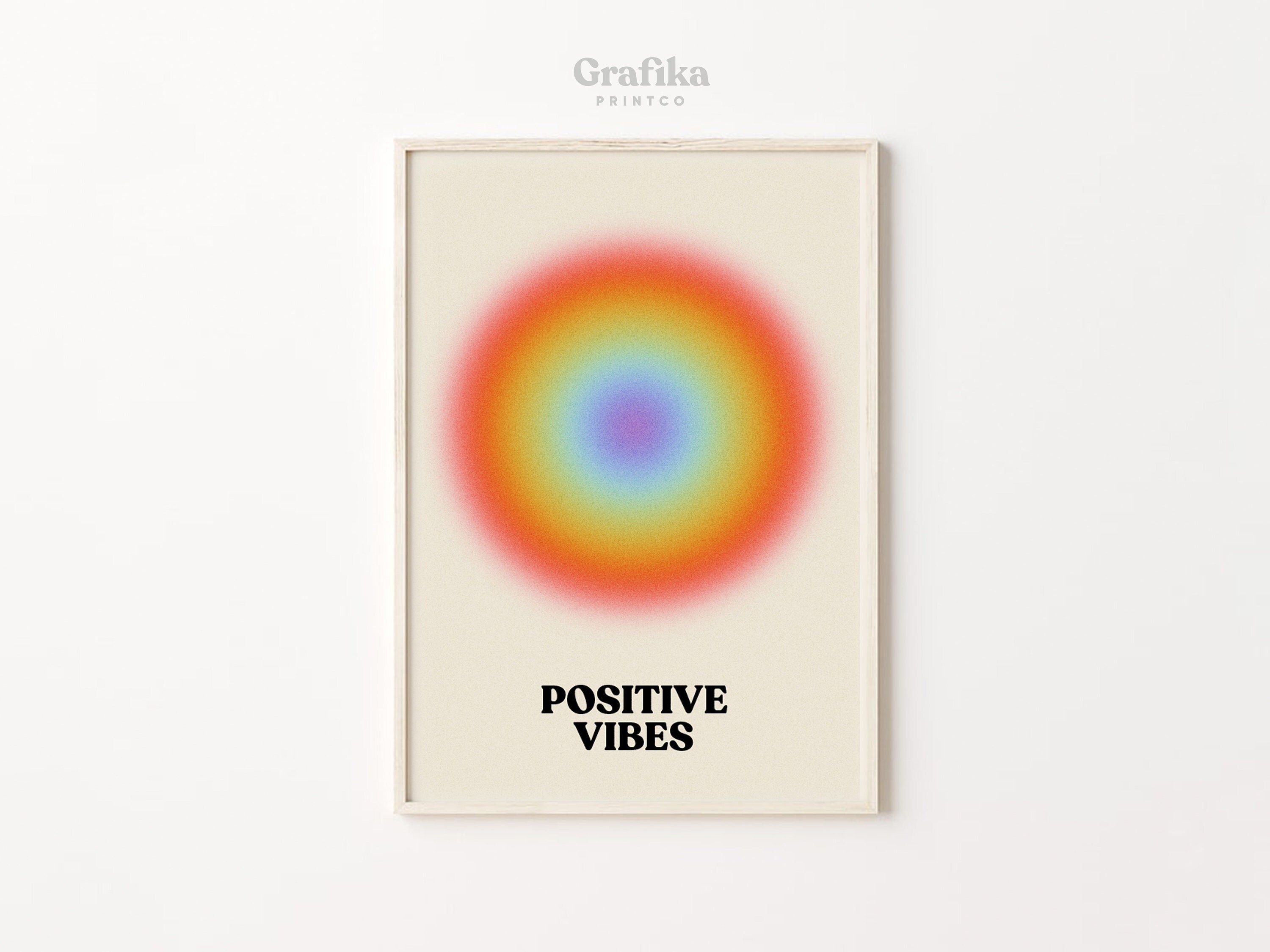 Positive Vibes Danish Pastel Poster Printable Pinterest - Etsy