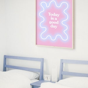 Groovy Danish Pastel Printable Set Pink Green Pastel Prints Aesthetic ...