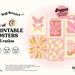 Danish Pastel Poster Set Pink Yellow Pastel Prints - Etsy
