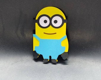 Pop up Minion Birthday Card Digital Download - Etsy UK