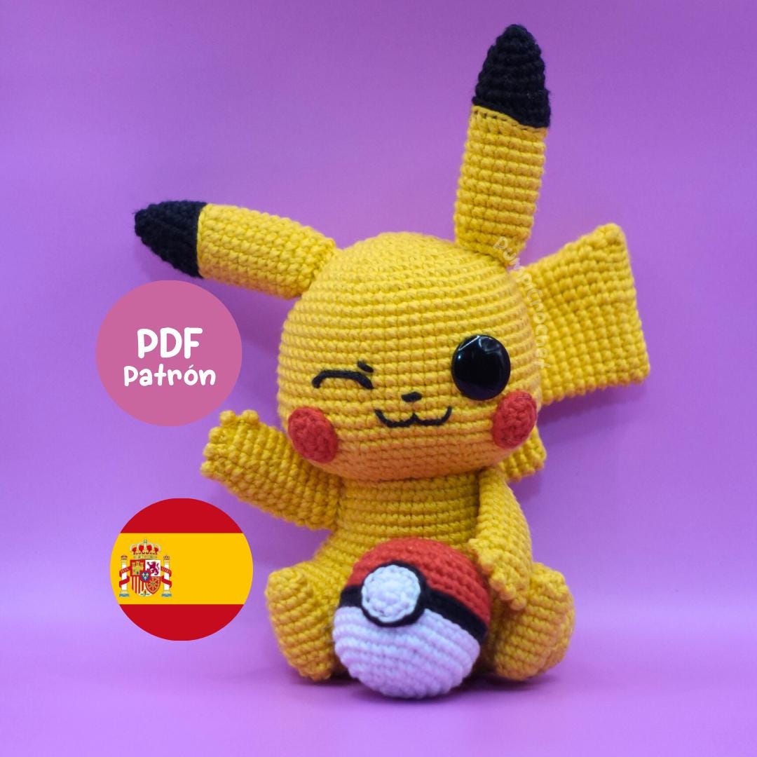 Pikachu Patrón Amigurumi PDF - Etsy España