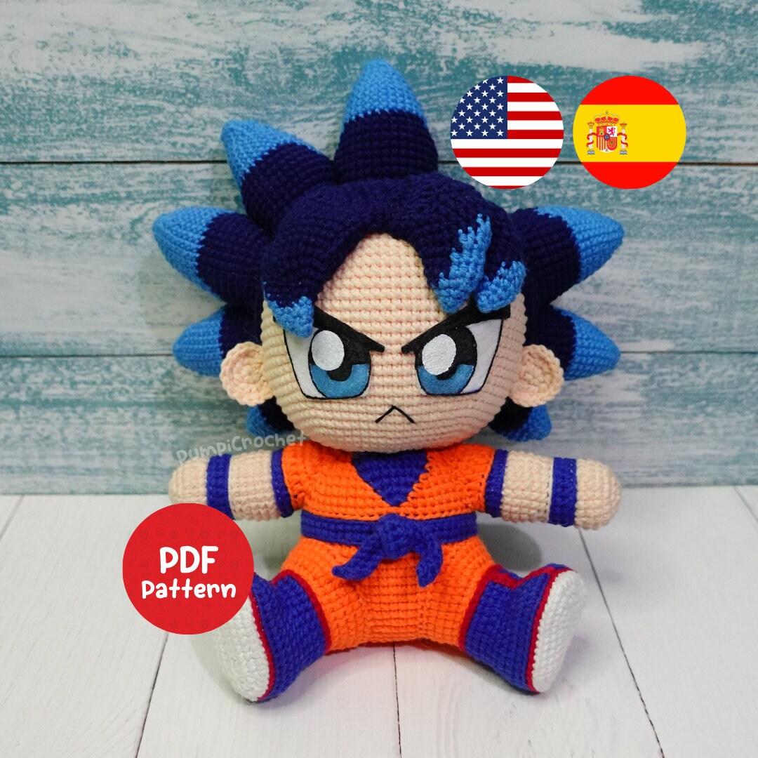 ENG/ESP Son Goku Pattern Amigurumi PDF - Etsy