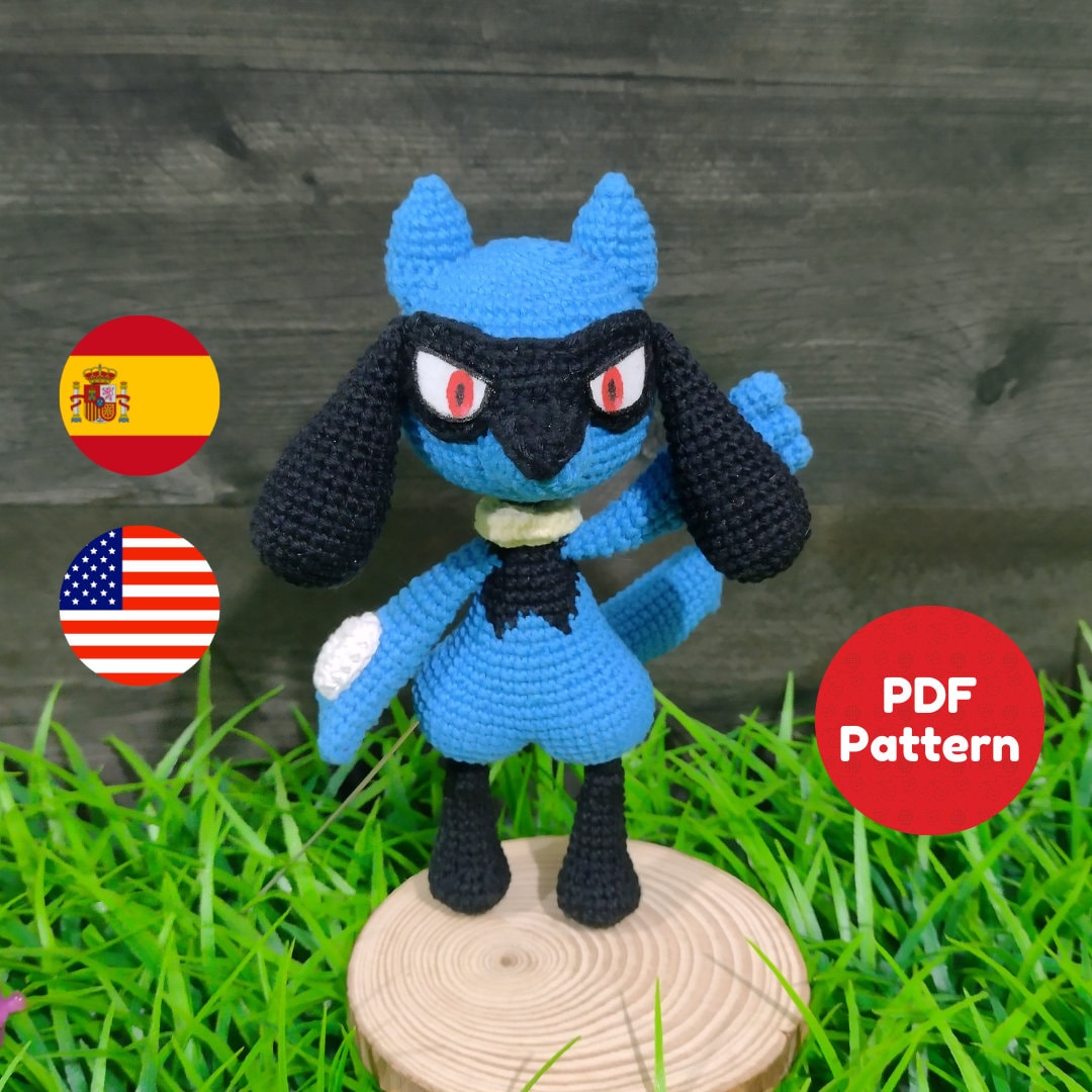 ENG/ESP Riolu Pattern Amigurumi PDF - Etsy
