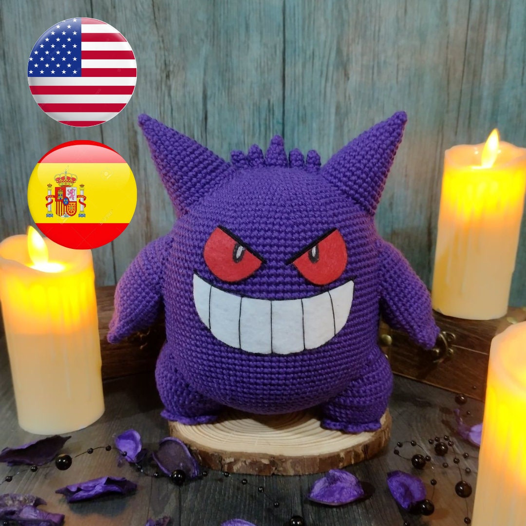 ENG/ESP Gengar Pattern Amigurumi PDF - Etsy