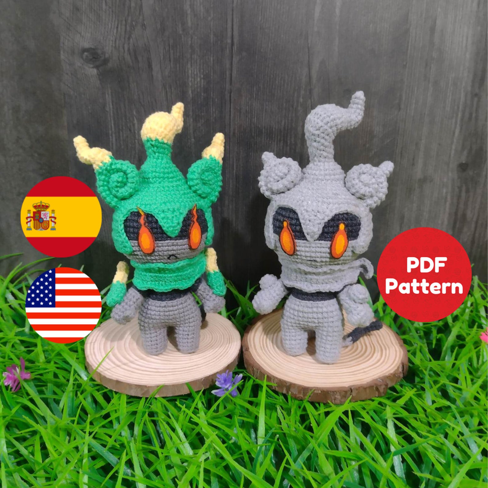 ENG/ESP Marshadow + Zenith Mode Pattern Amigurumi PDF 2 in 1 - Etsy