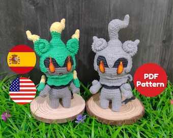 ENG/ESP Marshadow + Zenith Mode Pattern Amigurumi PDF 2 in 1 - Etsy