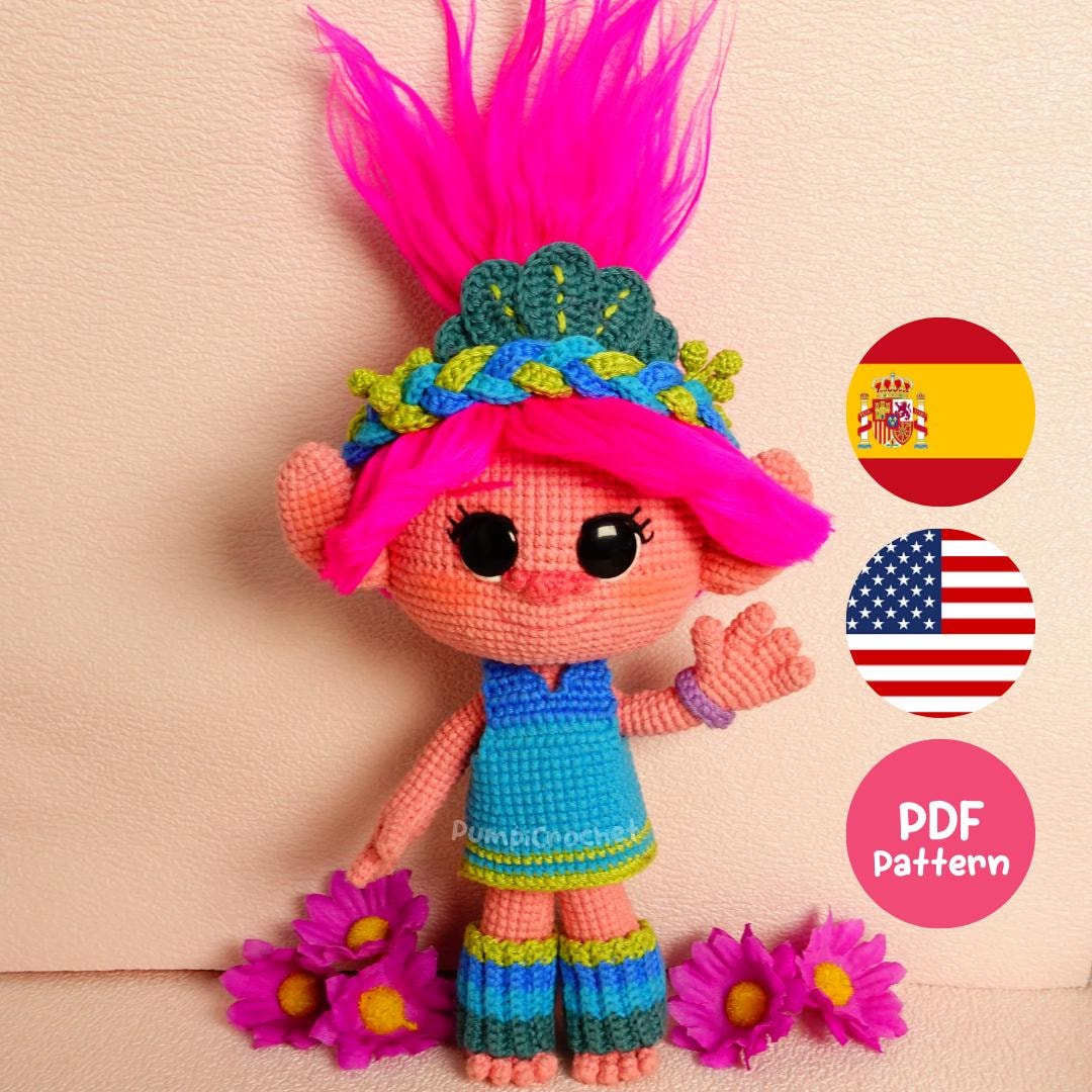 ENG/ ESP Poppy Doll Pattern Amigurumi PDF - Etsy