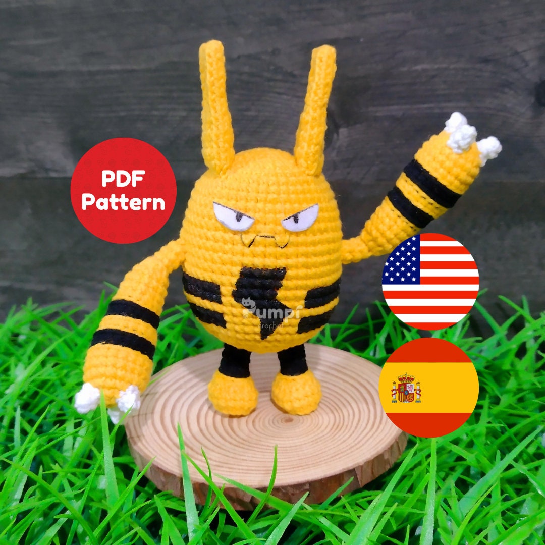 ENG/ESP Elekid Pattern Amigurumi PDF - Etsy
