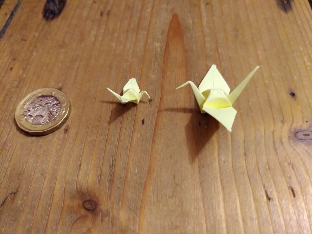 Tiny Paper Crane - Etsy