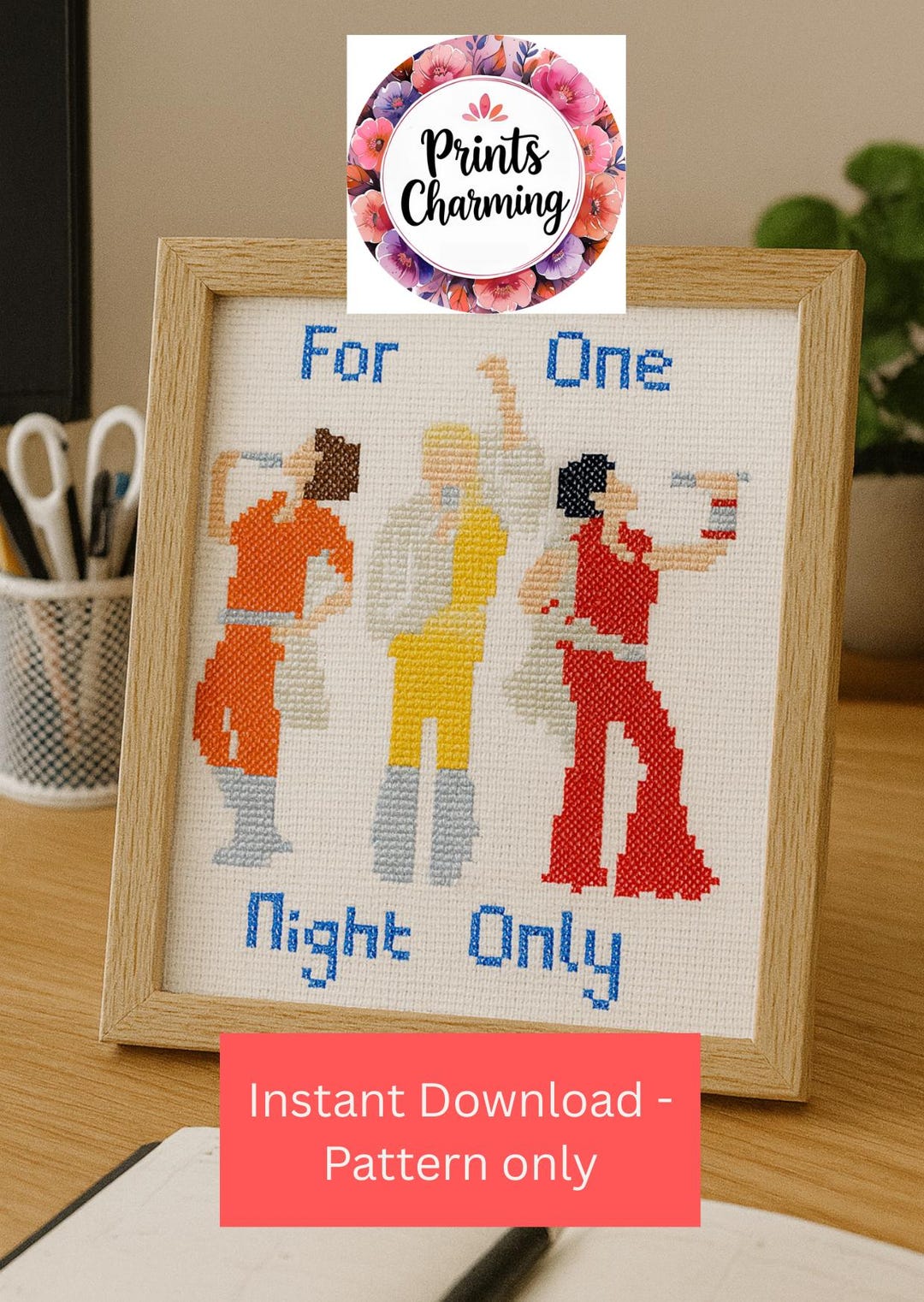 For One Night Only - Mamma Mia Musical Inspired Digital Download Cross ...