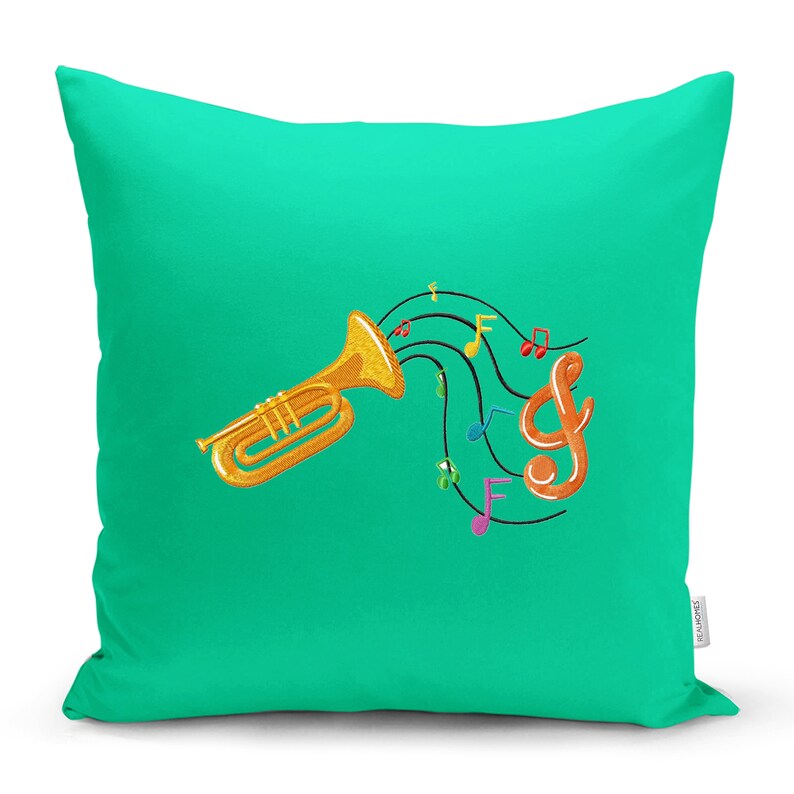Flute Embroidery Designmusical Notes Embroidery Designparty - Etsy