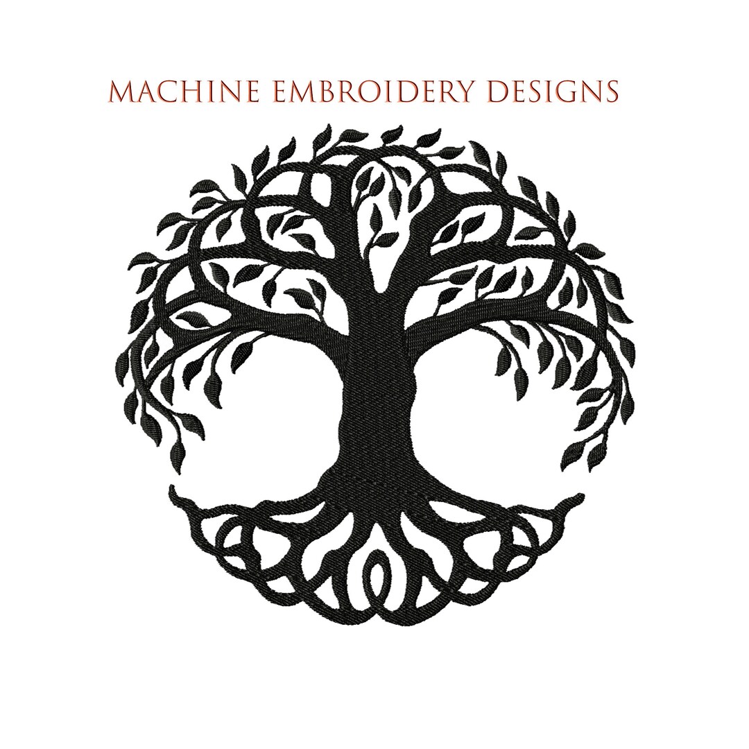 Family Tree Embroidery Machine Embroidery Designs Embroidery - Etsy