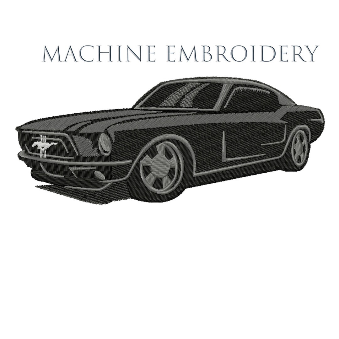 Ford Mustang Embroidery Dersignmustang Embroidery Designford - Etsy ...