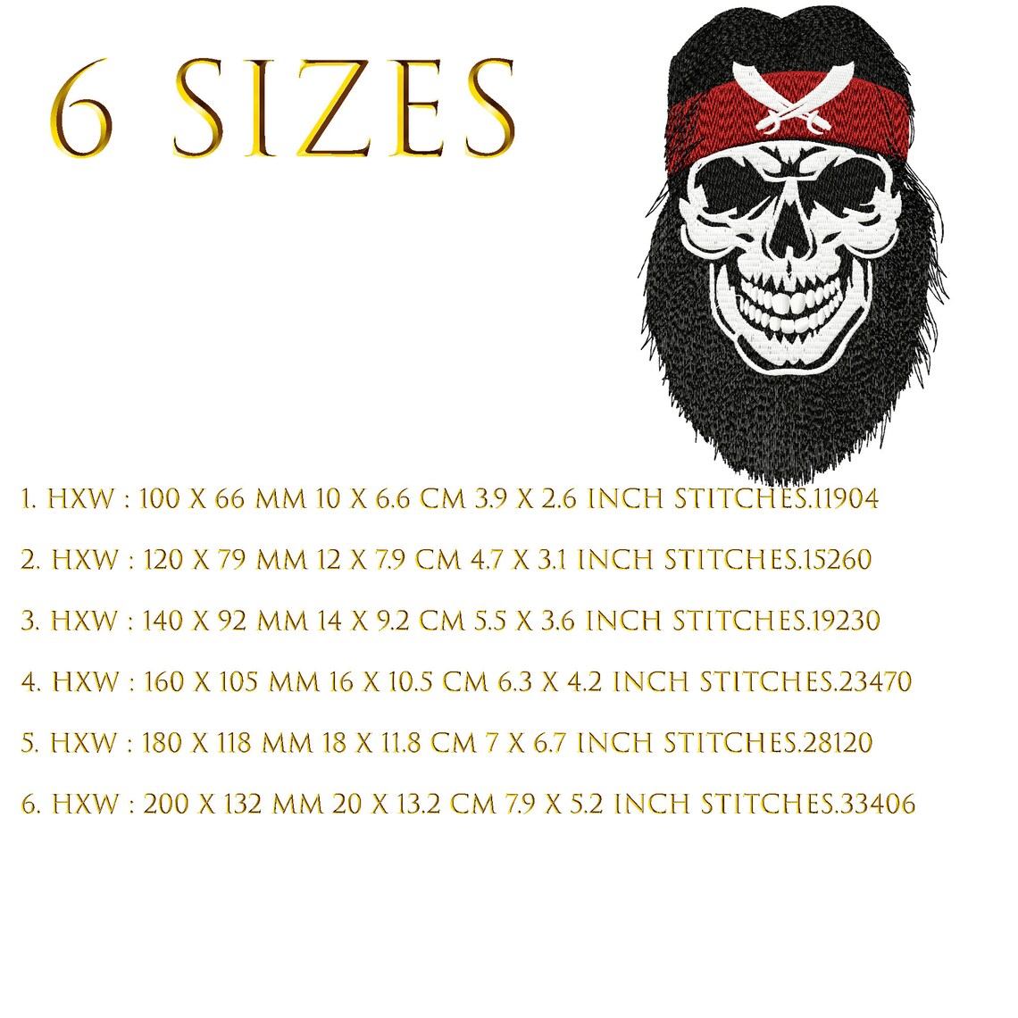 Pirate Embroidery Designsskull Pirate Embroiderymachine - Etsy