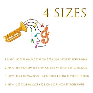 Flute Embroidery Designmusical Notes Embroidery Designparty - Etsy