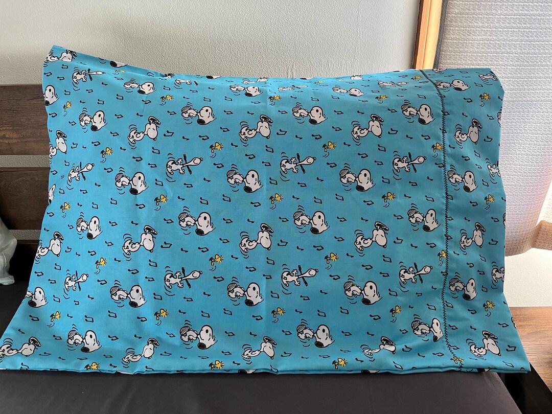 Pillowcase, Snoopy, Woodstock, Musical Notes, Cute, Handmade - Etsy