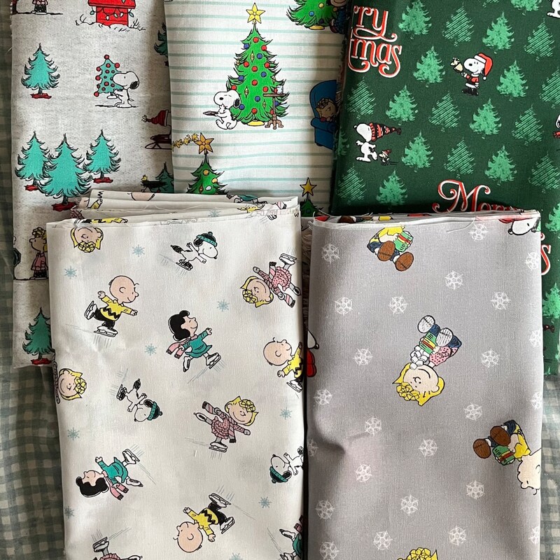 Christmas Snoopy Bedding - Etsy
