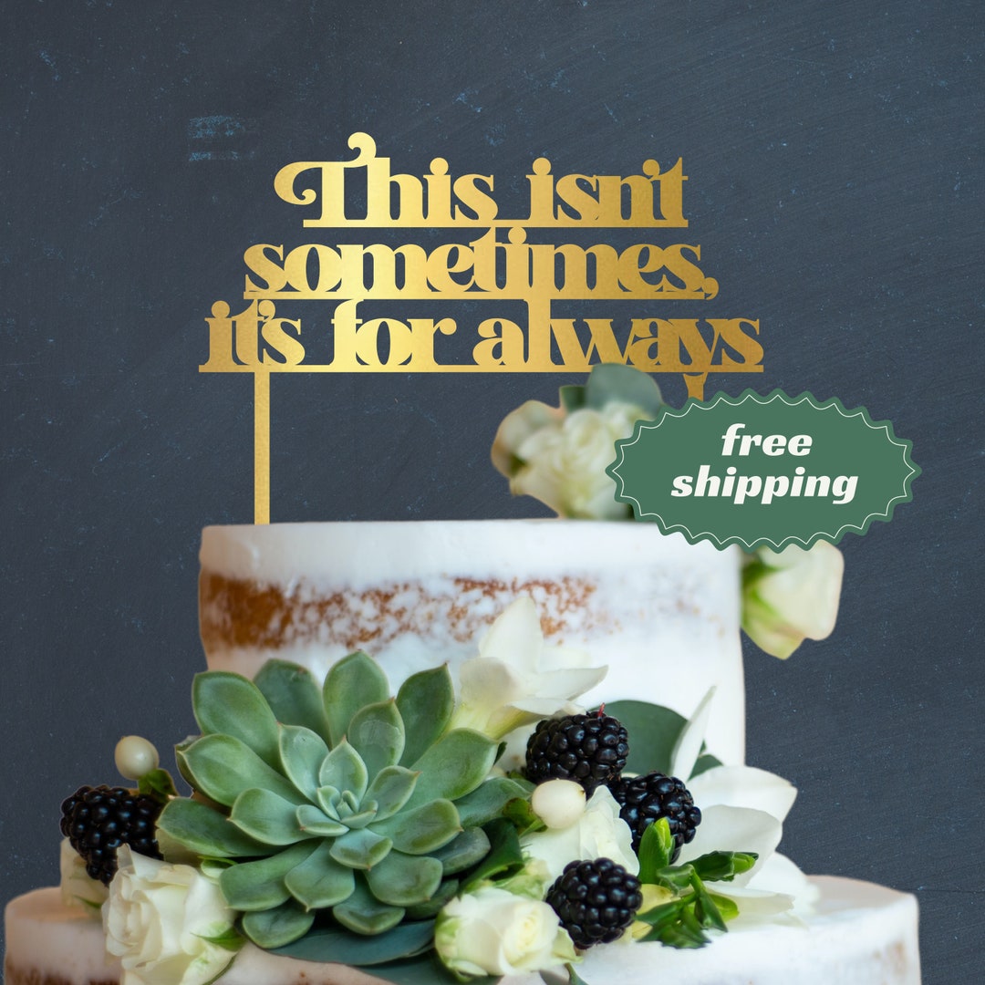 Personalized Retro Wedding Cake Topper | Custom Groovy Decorations ...