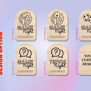 Custom Game Night Trophy | Friends Family Game Night | Personalized ...