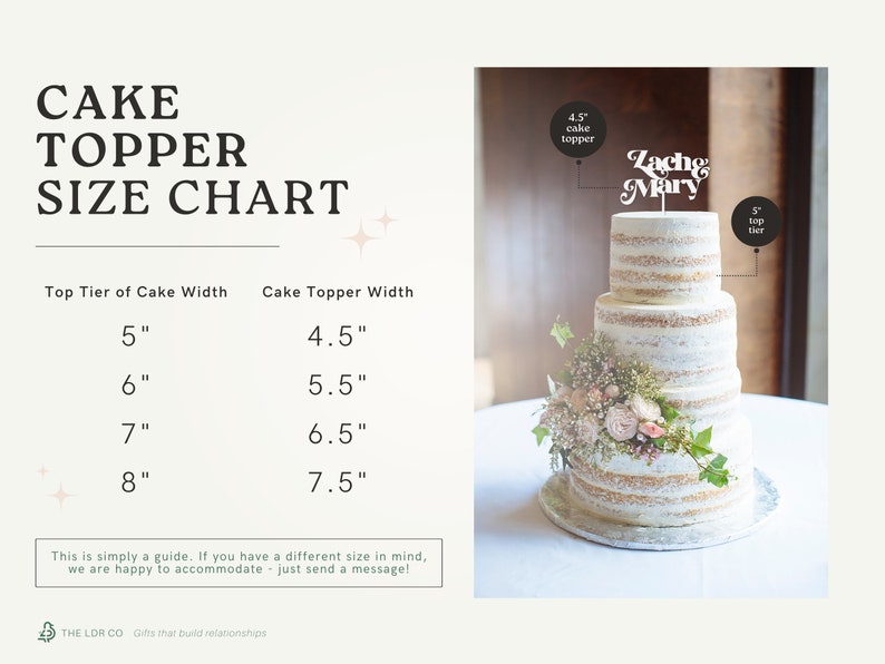 Personalized Retro Wedding Cake Topper | Custom Groovy Decorations ...