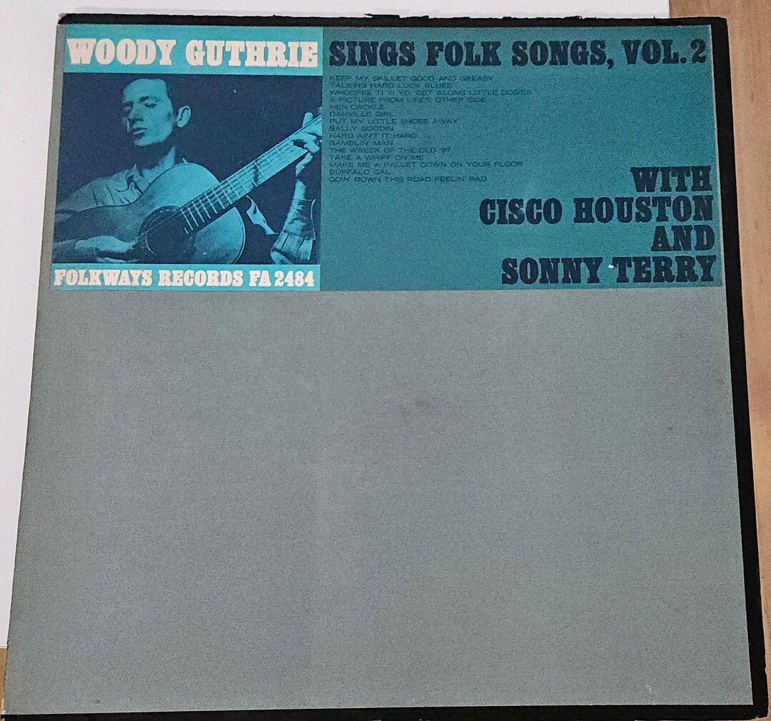 Woody Guthrie "sings Folk Songs, Volume 2" - Vintage Vinyl - LP ...