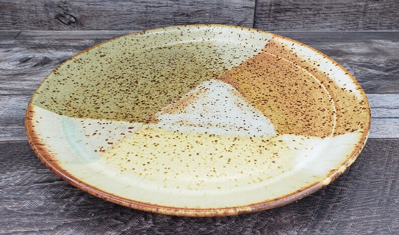 Abstract Plate Hand Thrown and Carved Ceramic Pottery by Terese - Etsy