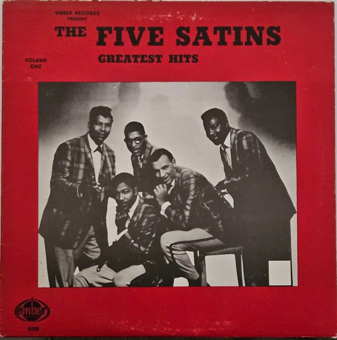 The 5 Satins Greatest Hits Compilation Volume 1 Vintage Vinyl Music of ...