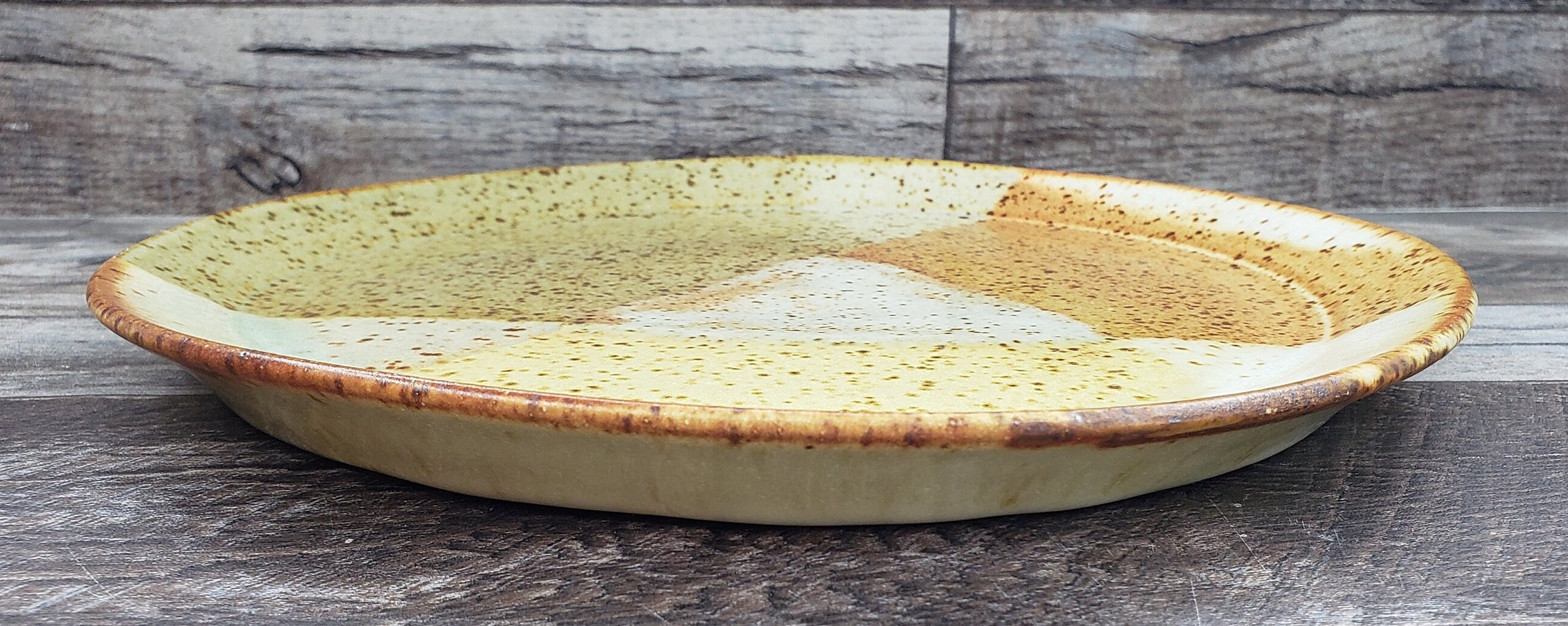 Abstract Plate Hand Thrown and Carved Ceramic Pottery by Terese - Etsy